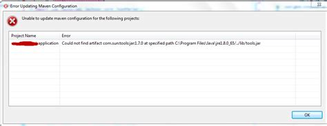 Java Missing Toolsjar Error On Update Maven Project Stack Overflow