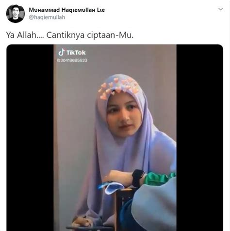 Video Tiktok Gadis Cantik Ini Bikin Kesemsem Netizen Masyaallah