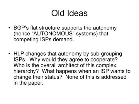 Ppt Hlp A Next Generation Inter Domain Routing Protocol Powerpoint Presentation Id3495300