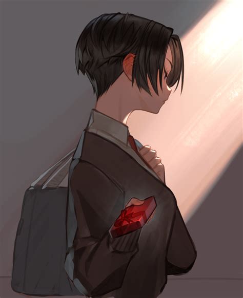 Safebooru 1girl Bag Black Hair Blazer Blue Eyes Blush Ear Blush From