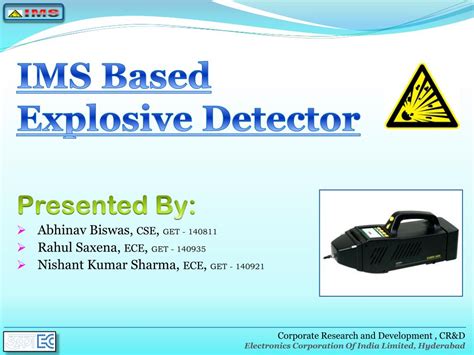 Ppt Ims Based Explosive Detector Powerpoint Presentation Free Download Id 2495710