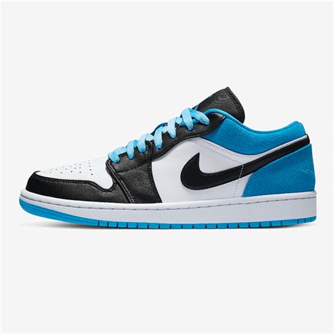 Jordan 1 Low Laser Blue Soledated