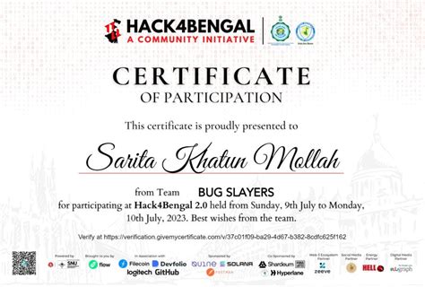 Sarita Mollah On Linkedin Hack4bengal Hackathon2023 Hackathonexperience