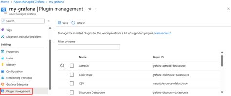 how to manage plugins in azure managed grafana microsoft learn