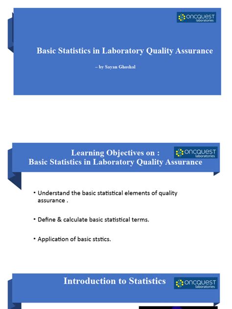 Basic Statistics In Lab Quality Control Pdf Coefficient Of