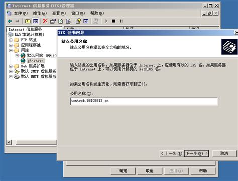 Iis6 Ssl服务器证书部署指南 数安时代