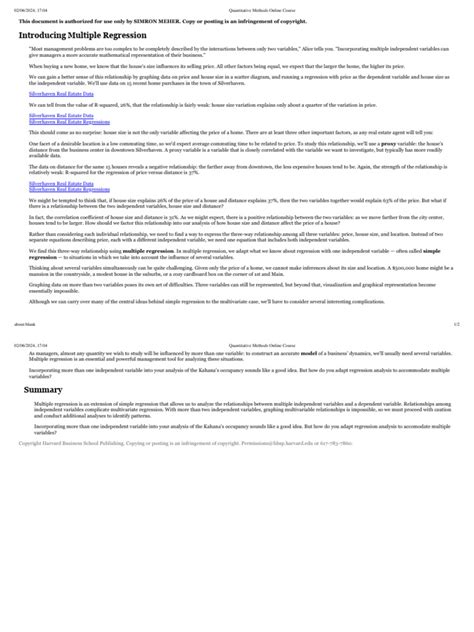 Multiple Regression Intro Pdf