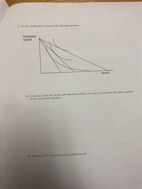 solved 4 use the graph below to answer the following