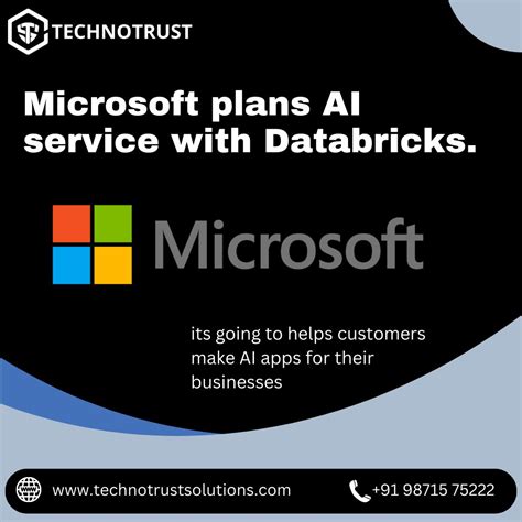 Technotrust Solutions On Linkedin Microsoftdatabricks Aiservice Aiapplications