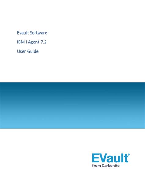 evault agent v7 2 for ibm i user guide pdf backup port