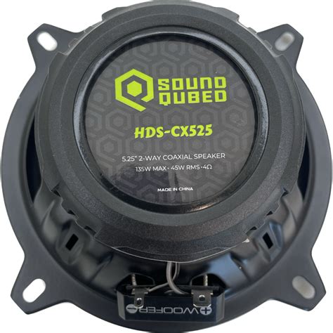Soundqubed Hds Series 525 Coaxial 2 Way Speakers Pair Droppin Hz