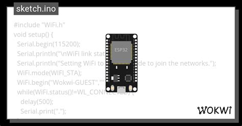 Wifi Link Status Wokwi ESP STM Arduino Simulator