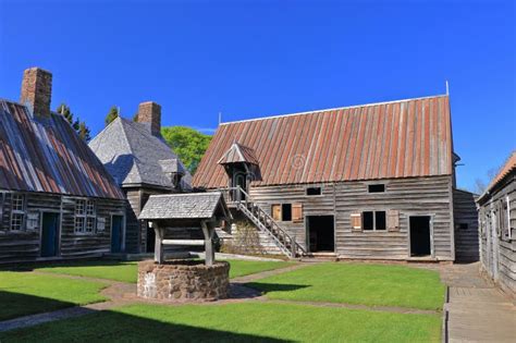 Port Royal National Historic Site With Inner Courtyard And Well In