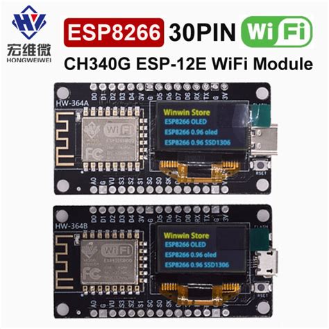 Nodemcu Esp8266 Development Board With 096 Inch Oled Display Ch340g