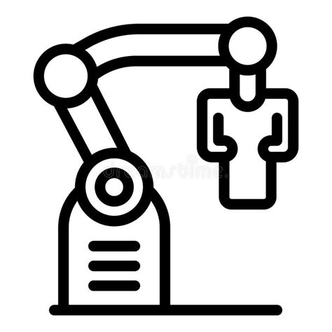 Engineer Factory Equipment Icon Outline Vector Work Machine Stock Illustration Illustration