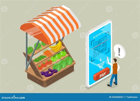 Qr Code Payment Vector Illustration Concept People Use Smartphone And Scan Qr Code For Payment