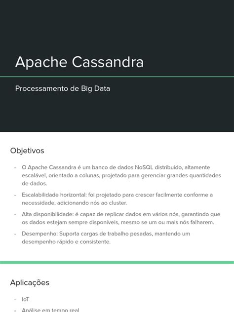 Apache Cassandra Download Grátis Pdf Informática Gestão De