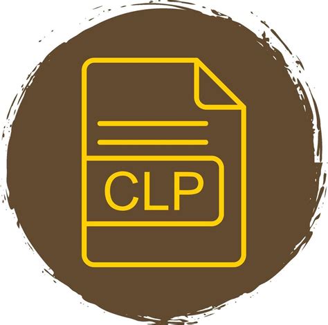 Clp File Format Line Circle Sticker Icon 43964453 Vector Art At Vecteezy