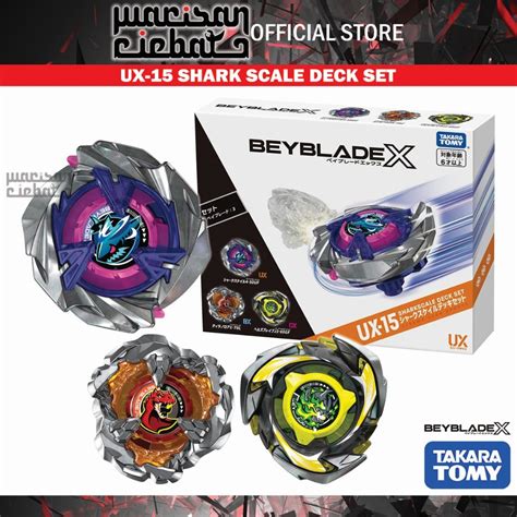 Takara Tomy Beyblade X Ux 15 Shark Scale Deck Set Shopee Malaysia