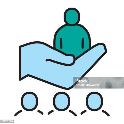 리더 비즈니스 인력을 선택하는 인적 자원 얇은 라인 아이콘 편집 가능한 스트로크 개념에 대한 스톡 벡터 아트 및 기타 이미지 개념 고름 기업 재무와 산업 Istock