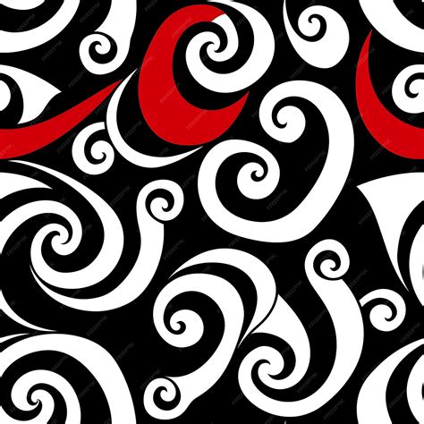 Premium Photo Maori Koru Pattern Derived From A Spiral Shape Representi Seamless Tile Pattern