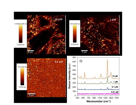 A C Raman Images Obtained By Integrating The Area Of The Band At 1376