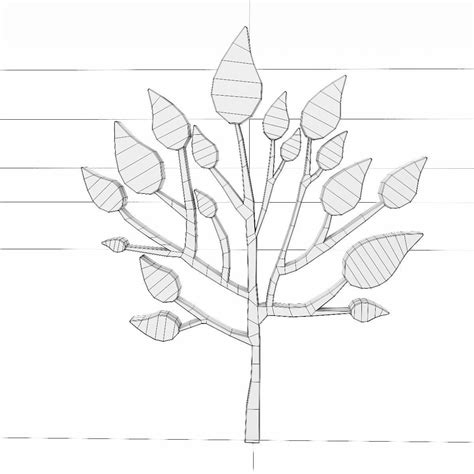 Abstract Tree Low Poly 3d Model 3d Model Cgtrader