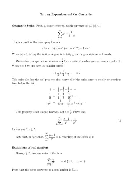 Ternary Expansion Pdf Sequence Infinity