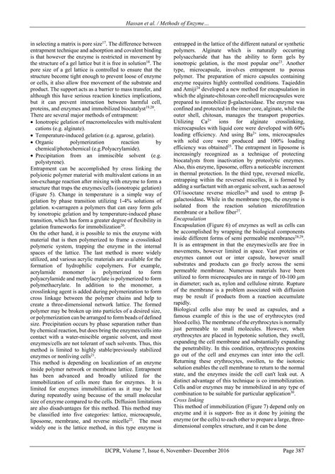 Enzyme Immobilization Pdf Biotech And Biomedical Industry Industries