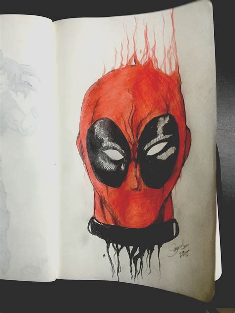 Deadpool Drawing Face