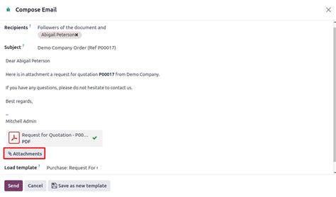 Request For Quotation In Odoo 17 Purchase Odoo V17 Enterprise Edition Book