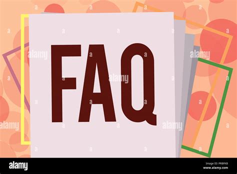 Text Sign Showing Faq Conceptual Photo A List Of Questions And Answers Relating To A Particular