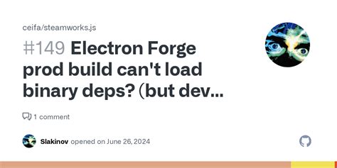 Electron Forge Prod Build Cant Load Binary Deps But Dev Build Can