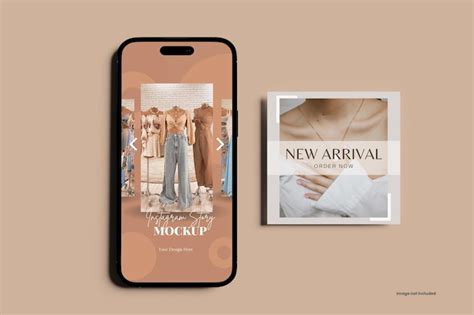 Post do instagram e modelo de história do instagram PSD Premium