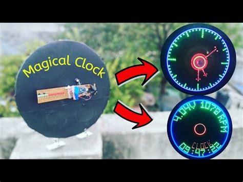 How To Make Led Propeller Clock Digital Analog In One Inventions With Taufik Ut