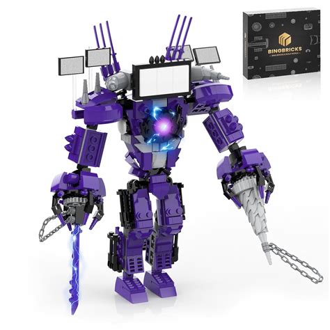 Skibidi Toilet Upgraded Titan Tv Man And Titan Drill Man Building Blocks