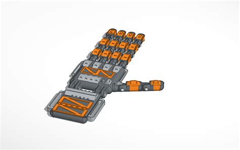 3d Design Bionic Hand Prototype Tinkercad