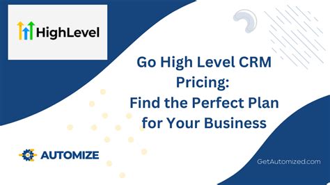 Go High Level CRM Pricing Find The Perfect Plan For Your Business Automize
