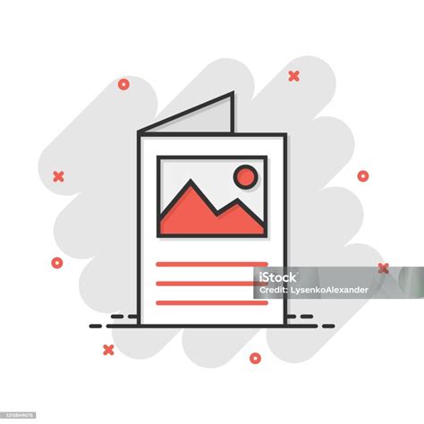 만화 스타일의 전단지 리플렛 아이콘 브로셔 시트 벡터 만화 일러스트 픽토그램 소책자 전단지 비즈니스 컨셉 스플래시 효과 가리기에 대한 스톡 벡터 아트 및 기타 이미지