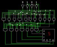 7 Segment Display Logic Gate Circuit Forum For Electronics