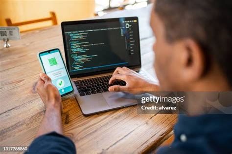 Qr Code Table Photos And Premium High Res Pictures Getty Images