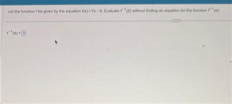 solved let the function f ﻿be given by the equation