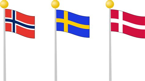 Clipart Scandinavia Flags