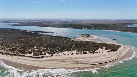 Coorong National Park Aerial Drone Image From Murray Mouth Lookout