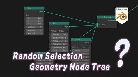 Tut Random Selection Of Objects From Geometry Node Tree Blender Geometry Nodes 30 Field