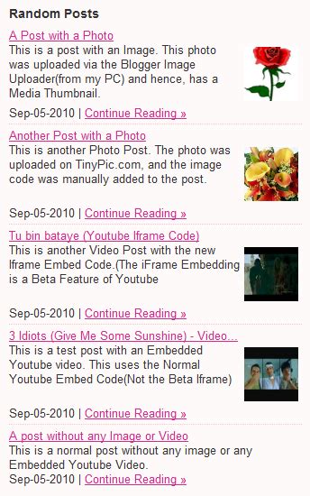 How To Add Random Post Widget With Thumbnails In Bloggerblogspot