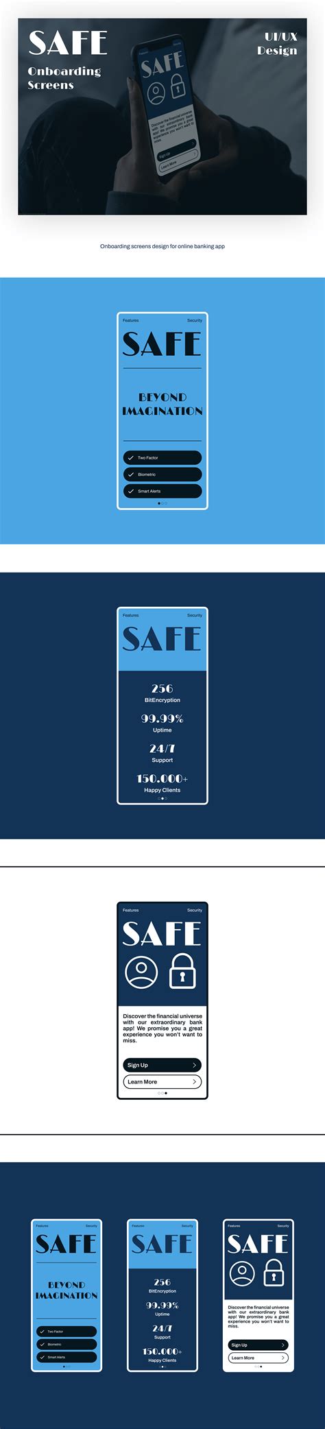 Onboarding Design Online Banking Behance