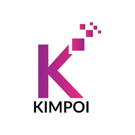 추상 K 문자 현대 초기 레터마크 로고 디자인 프리미엄 벡터