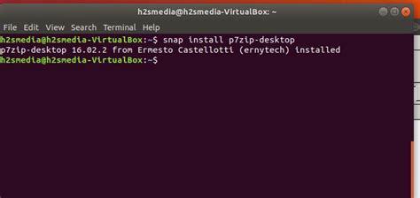 How To Install P7zip Desktop Gui On Ubuntu Linux Using Snap H2s Media