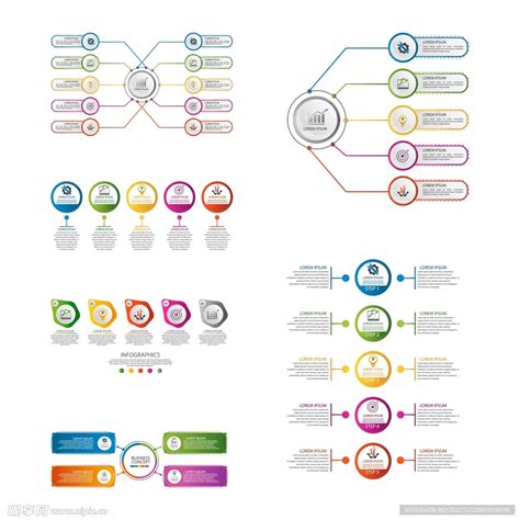 多彩数据信息图表图片设计图 广告设计 广告设计 设计图库 昵图网